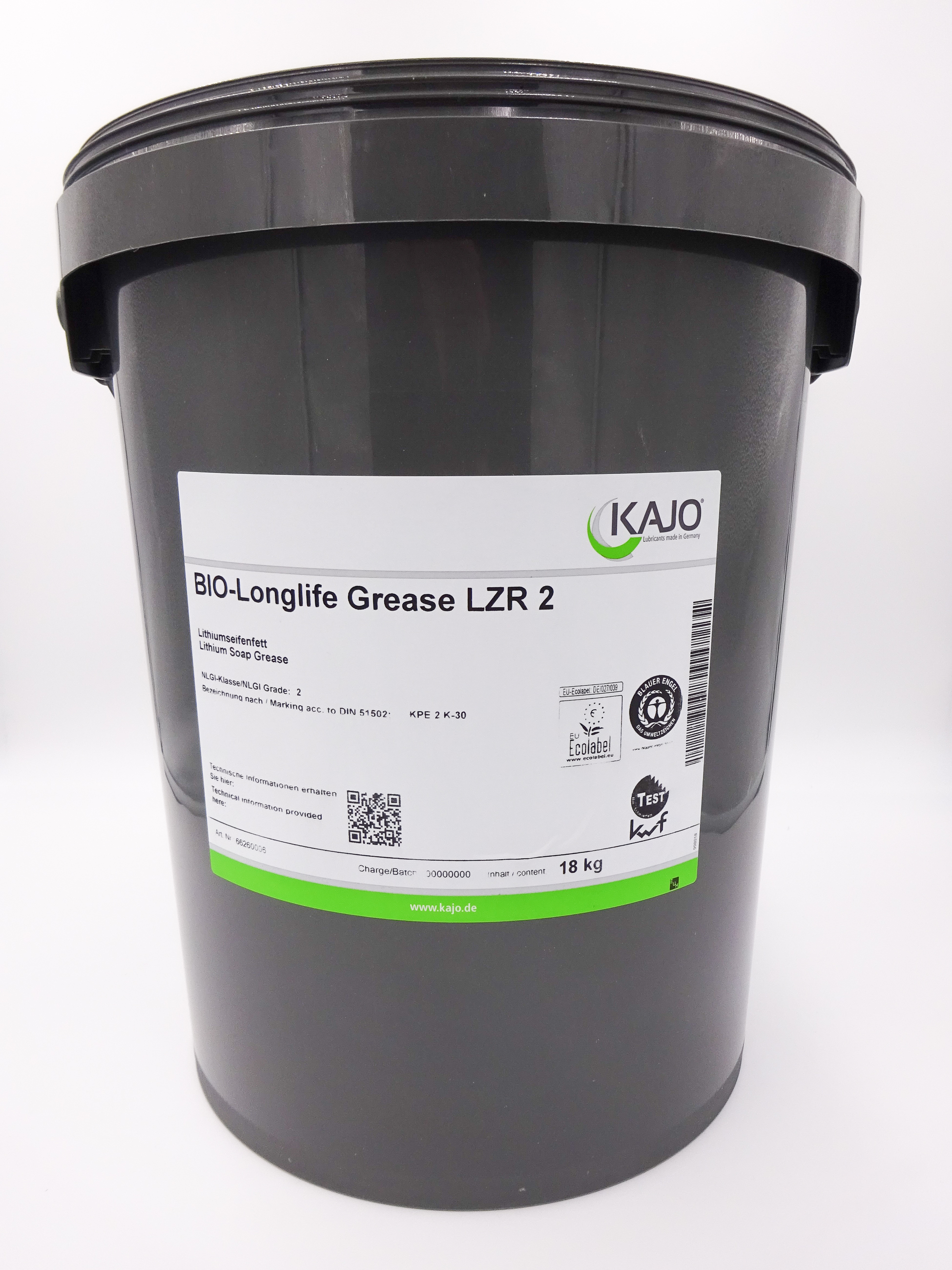 KAJO BIO-LONGLIFE GREASE LZR 2, 15KG - GA Lindberg
