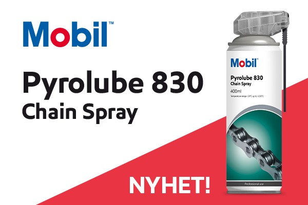 Ny produkt Mobil Pyrolube 803 Kedjesmörjmedel - GA Lindberg